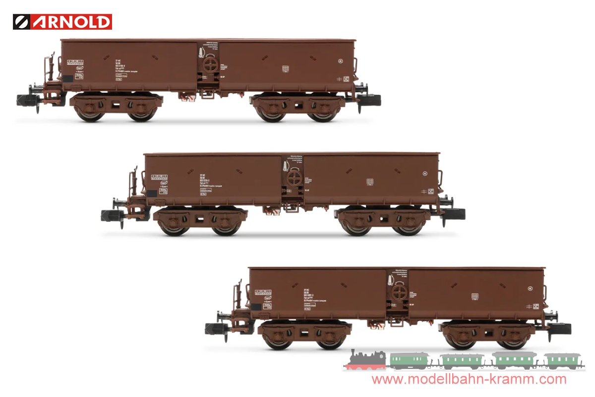 Modellbahn-Kramm: Arnold 6563 N DR 3tlg. Set Selbstentladewagen IV, nur ...