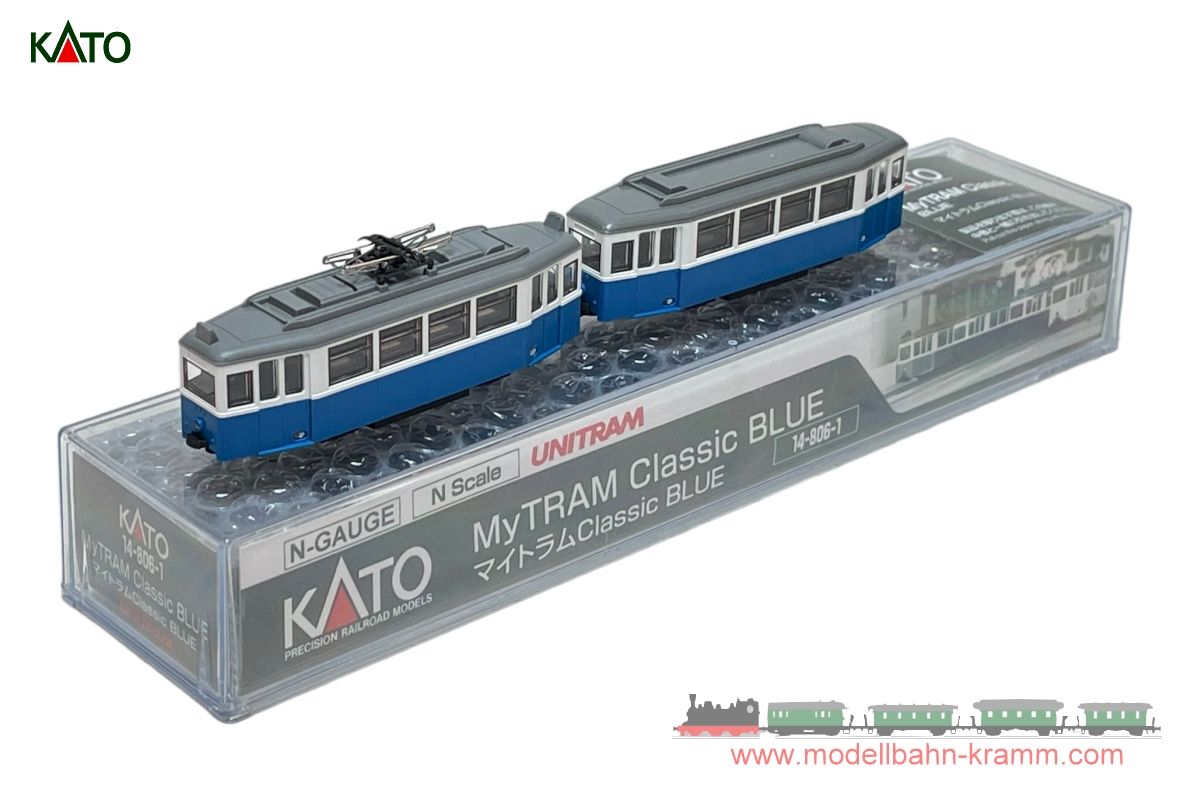 Modellbahn-Kramm: Kato 14806-1 N analog My tram Classic blau, nur 64,70