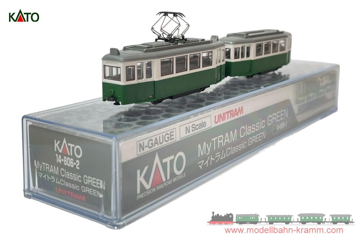 Modellbahn-Kramm: Kato 14806-2 N analog My tram Classic grün, nur 64,70
