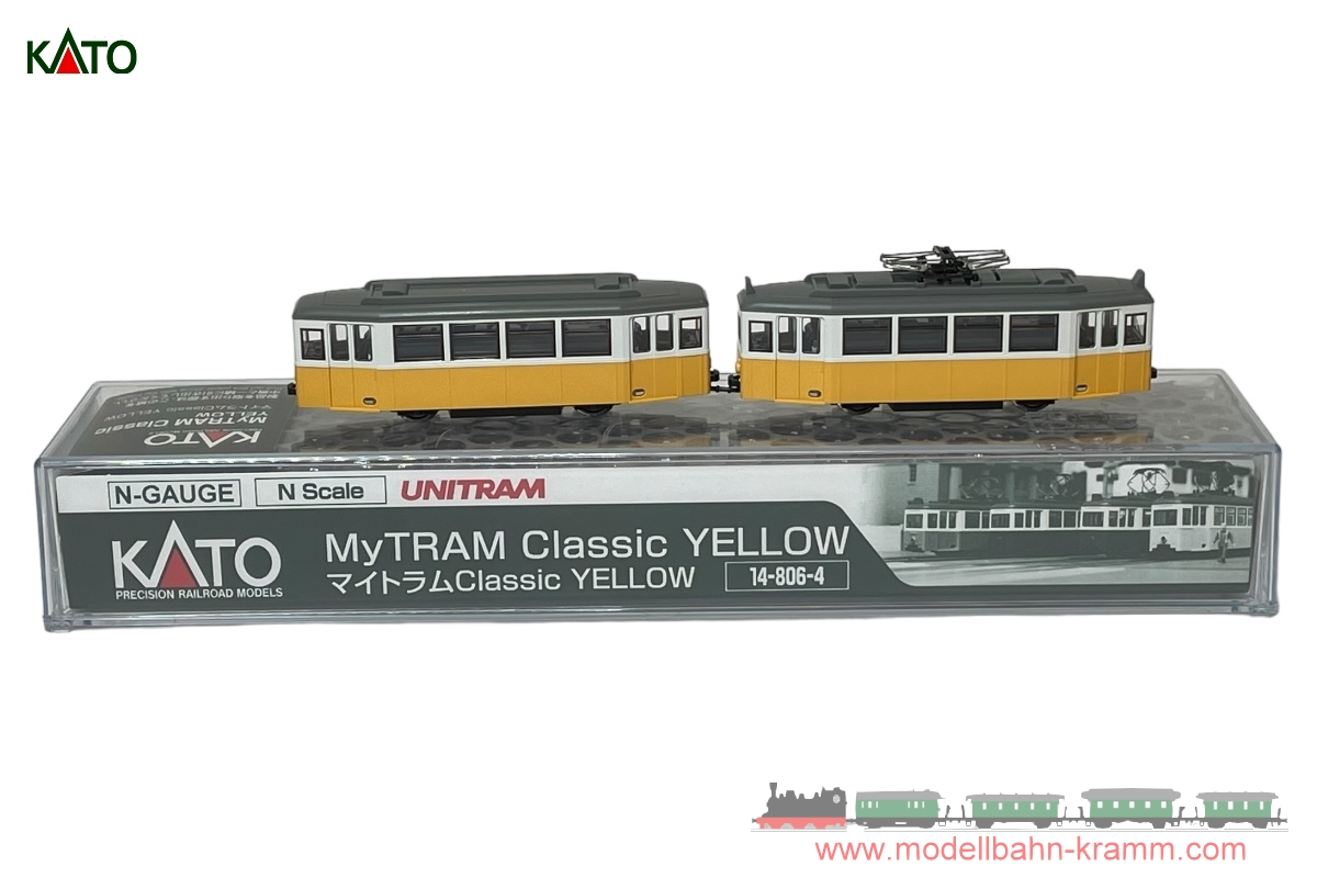 Modellbahn-Kramm: Kato 14806-4 N analog My tram Classic gelb, nur 64,70