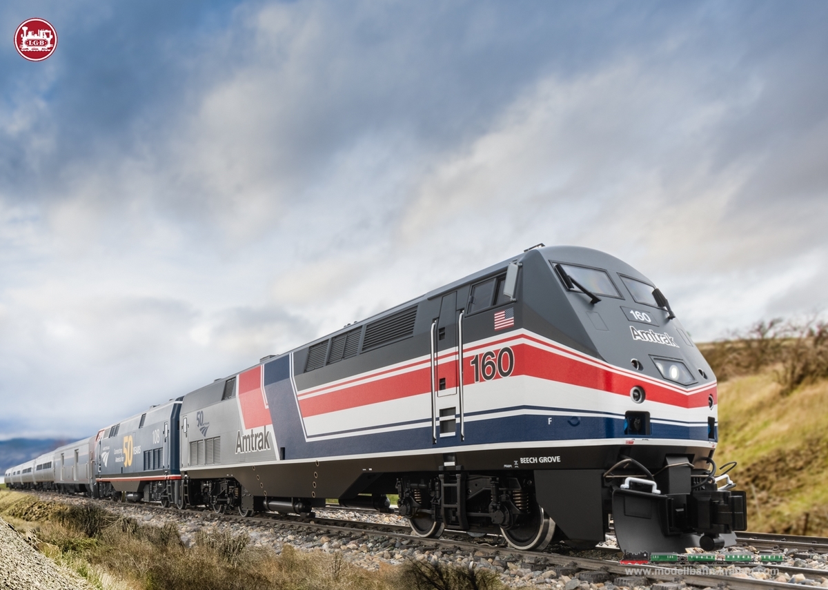 Modellbahn-Kramm: LGB 20493 G Sound Diesellok P42 – Dash 8 Phase III zum 50-jährigen Jubiläum ...