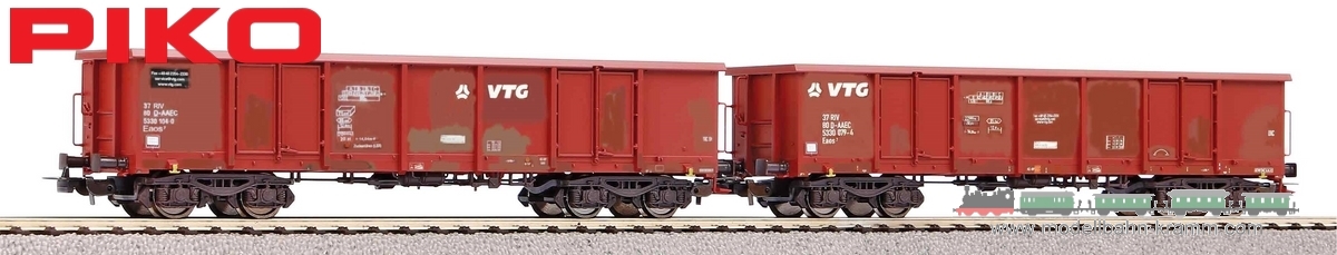 Modellbahn-Kramm: Piko 58279 H0 DC 2er Set off. Güterwagen Eaos ...