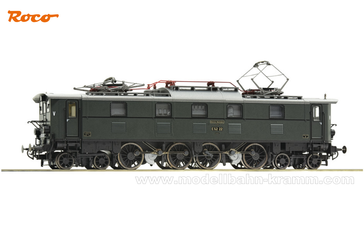Modellbahn-Kramm: Roco 61492 H0 DC Sound 7-tlg Set: Elektrolokomotive E 52 22 mit Güterzug, only ...