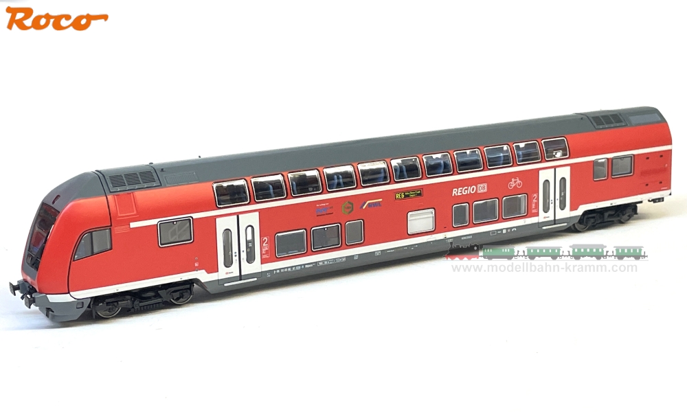 Modellbahn-Kramm: Roco 74146 H0 DC 3-tlg. Set: Doppelstockwagen, DB AG, NRW RE-6,, nur 326,60